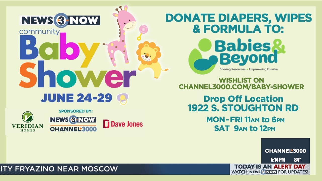 Donate to the News 3 Now Community Baby Shower - YouTube