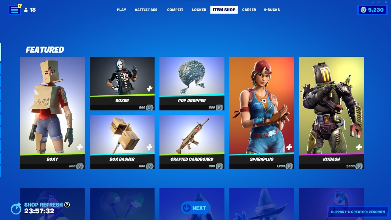 Fortnite Item Shop "Midnight Ops Returns" 5th of February 2022 - YouTube