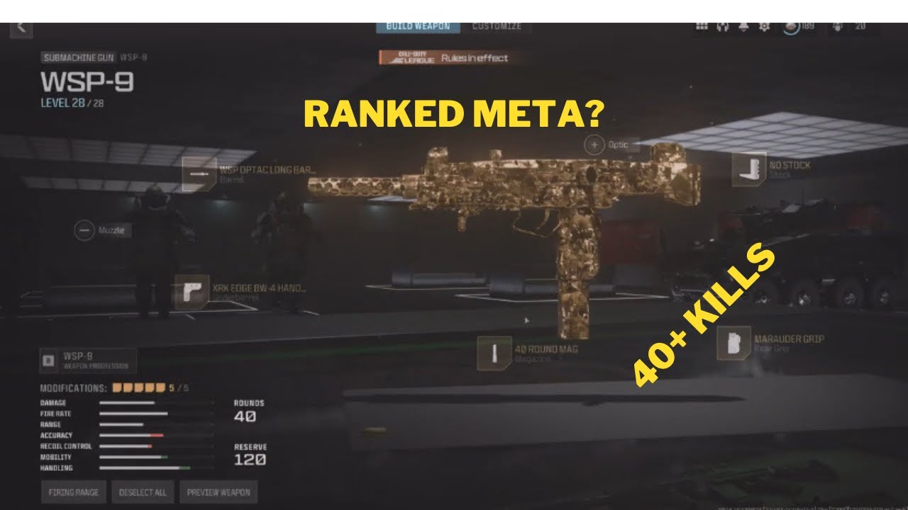 new *META* WSP 9 CLASS for MW3 RANKED PLAY! 👑 (Best Wsp 9 Class Setup ...
