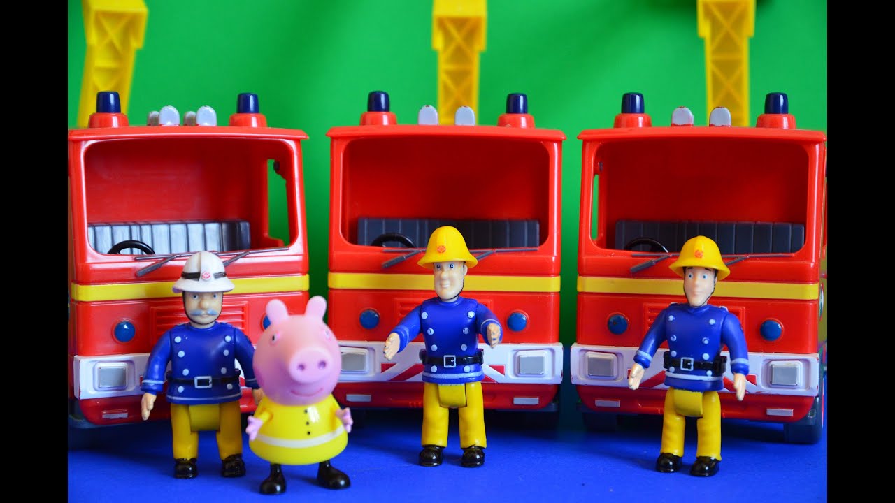 Fireman Sam Episode 3 Fire Engines WIth Peppa Pig - YouTube