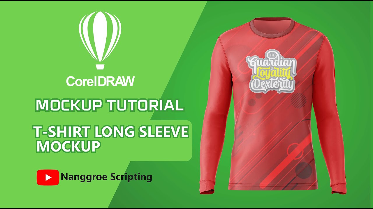 How To Create Mockup T-Shirt Long Sleeve Using Corel Draw | Corel Draw ...