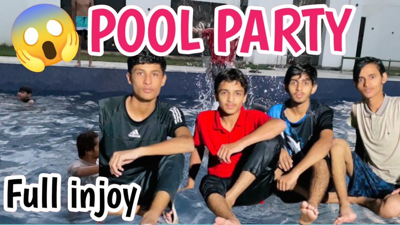 Pool Party With Friends🥳 | Full Enjoy☺️ | Atif Village vlogs - YouTube