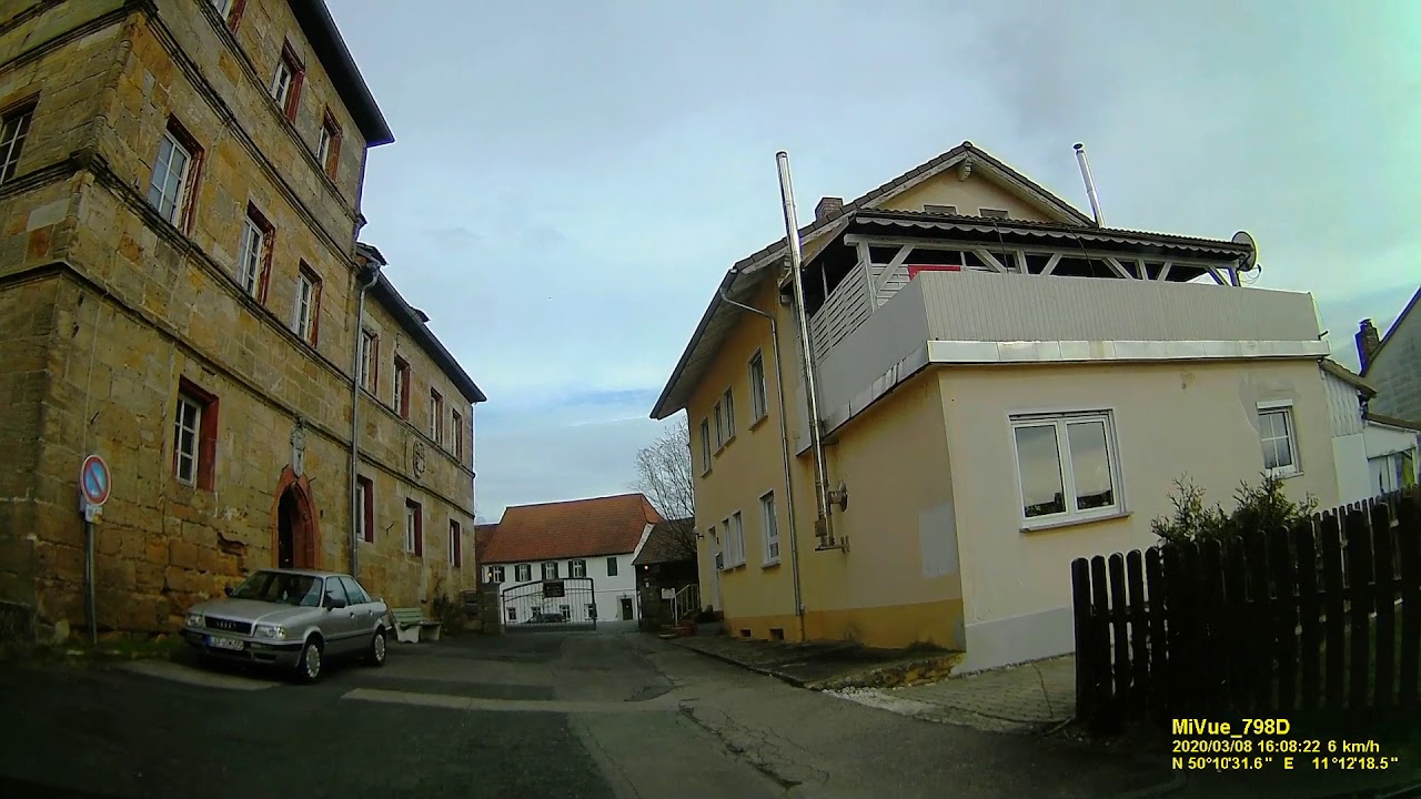 D: Gemeinde Redwitz a.d.Rodach. Landkreis Lichtenfels. Fahrt durch den ...