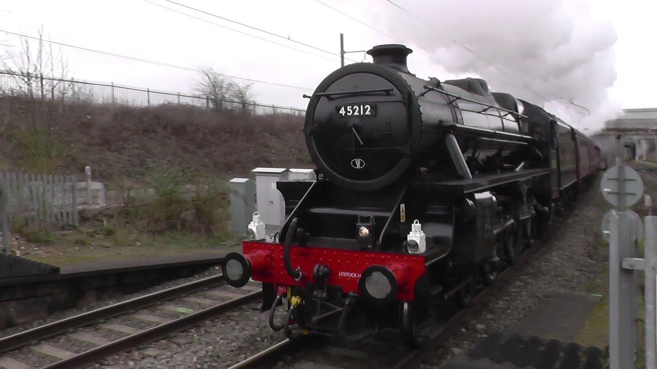 45212 5MT BLACK 5 AT IVER STATION. 2/03/2018. - YouTube