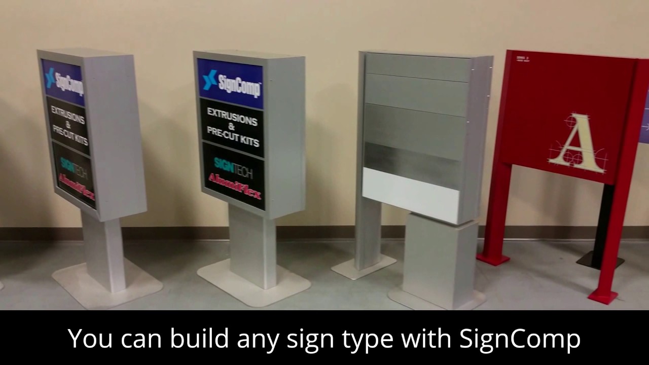 You can build any sign type with SignComp - YouTube
