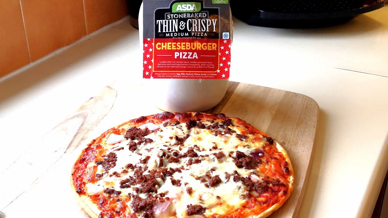 Fresh Cheeseburger Pizza | ASDA | New | Food Review - YouTube