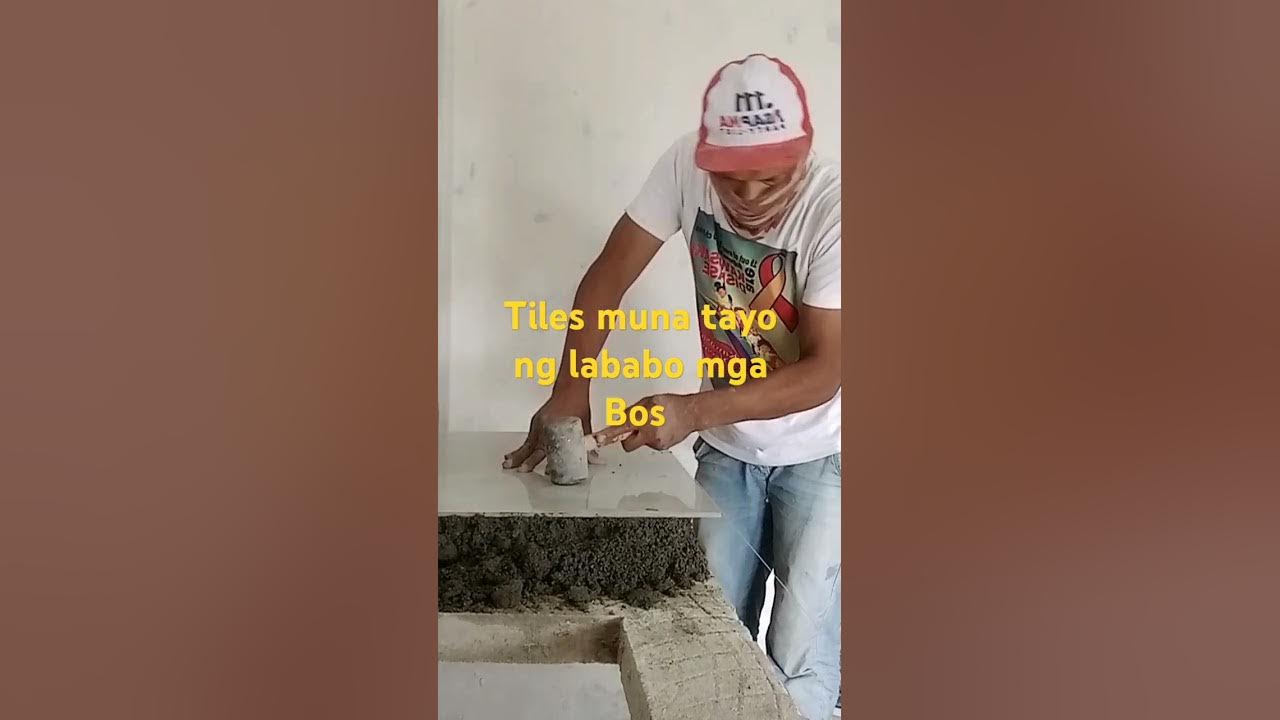 paano mag tiles ng lababo - YouTube