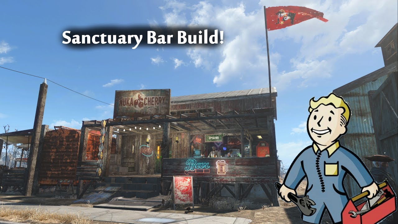 Fallout 4: Rebuilding Sanctuary - Bar/Pub - YouTube