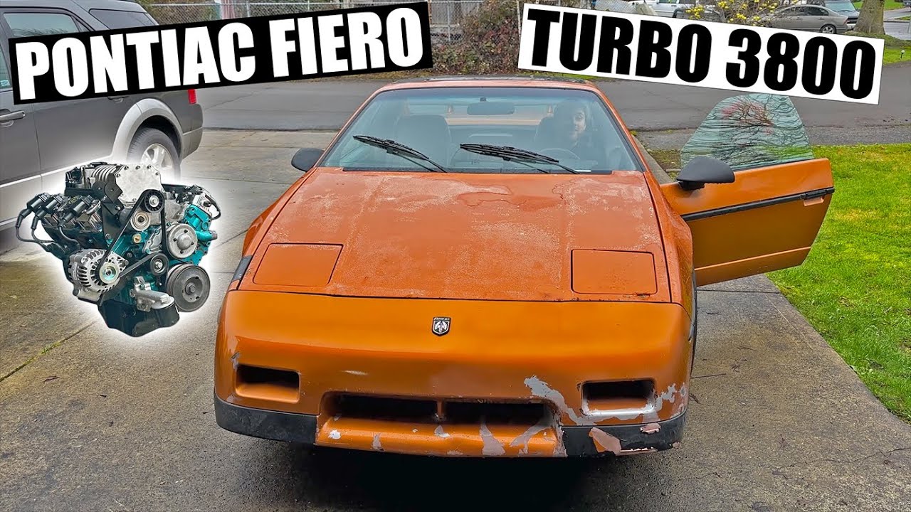 1986 Fiero GT 3800 turbo swap starts now! Pulling the old engine! - YouTube
