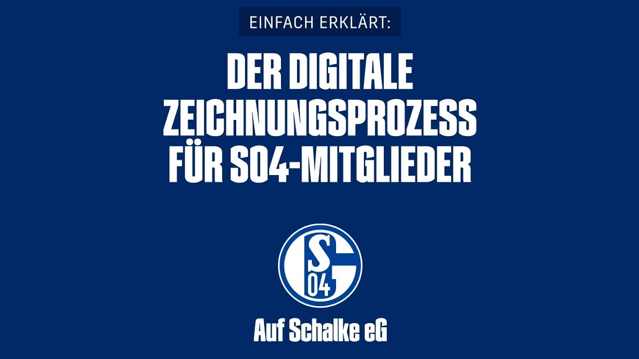 Einfach erklärt: So zeichnest Du einen Anteil an der Auf Schalke eG | Tutorial - YouTube