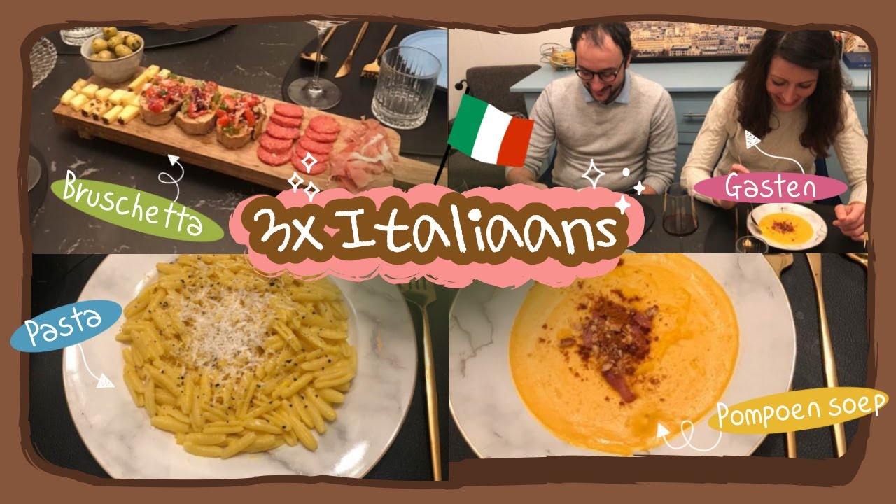 3 course Italian dinner course recipe 🇮🇹🍽 - YouTube