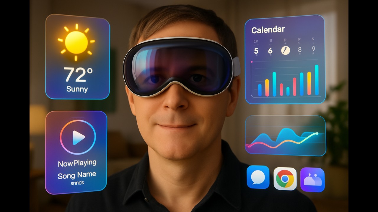 Decorating my room with Widgets in Apple Vision Pro - YouTube