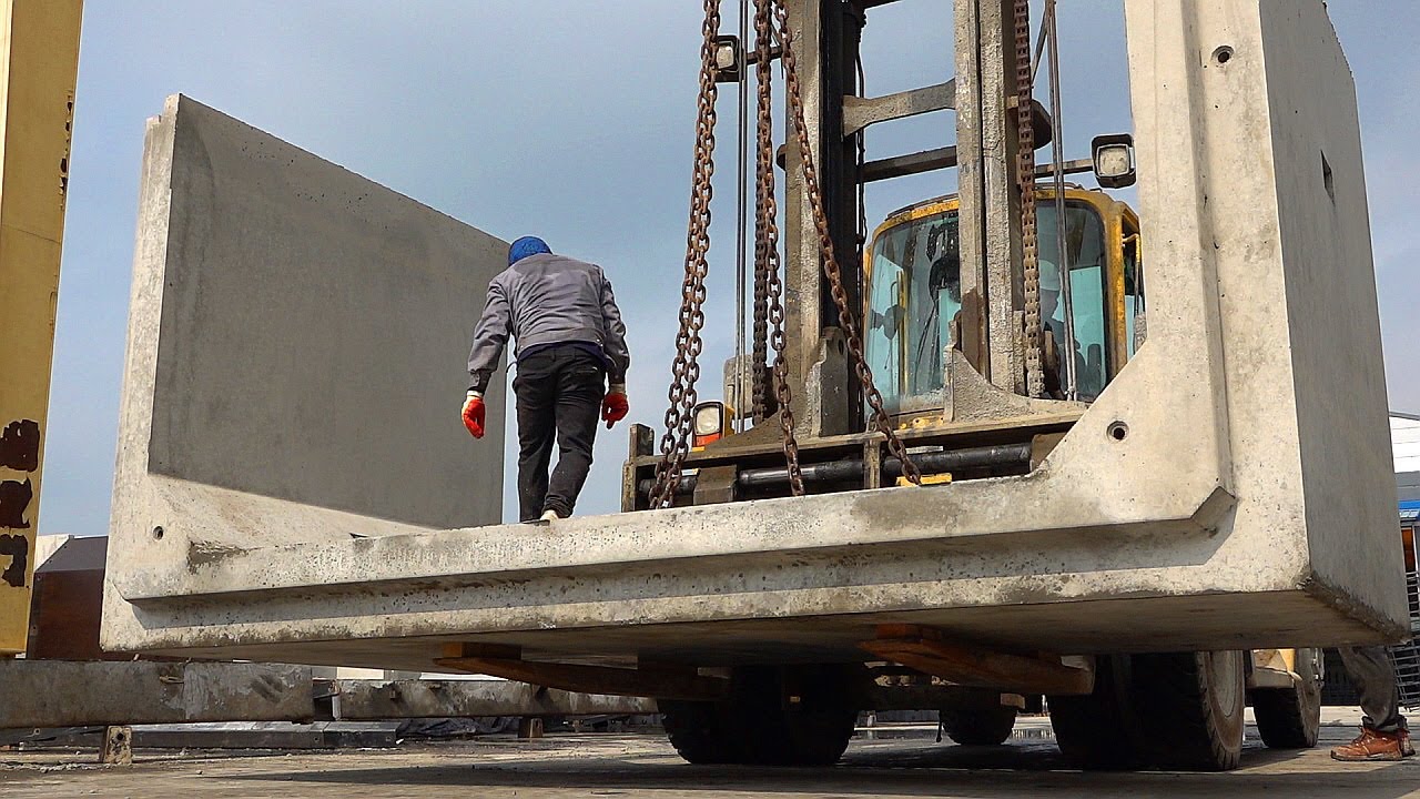 Process of Making a Large concrete box. Box culvert plat plant in Korea ...