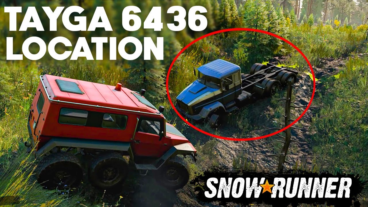 BEST OFF-ROAD TRUCK IN SnowRunner Tayga 6436 Location + Route Gameplay ...