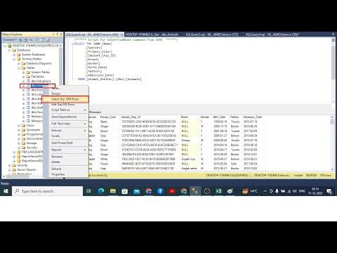 SQL Server Management Studio Tutorial: Using SELECT TOP 1000 Rows for ...