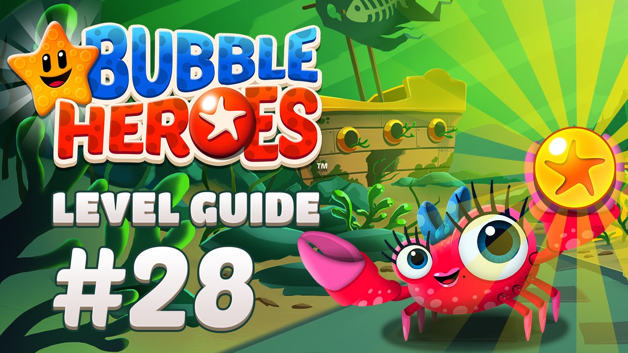 Bubble Heroes: Starfish Rescue - Level 28 Guide - YouTube