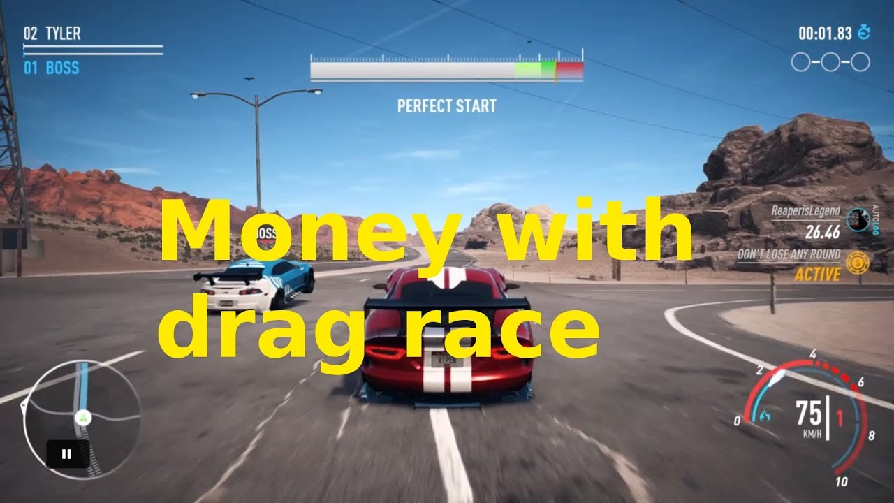NFS Payback Money fast $49000 and 262K Rep in 1 min with drag race ...