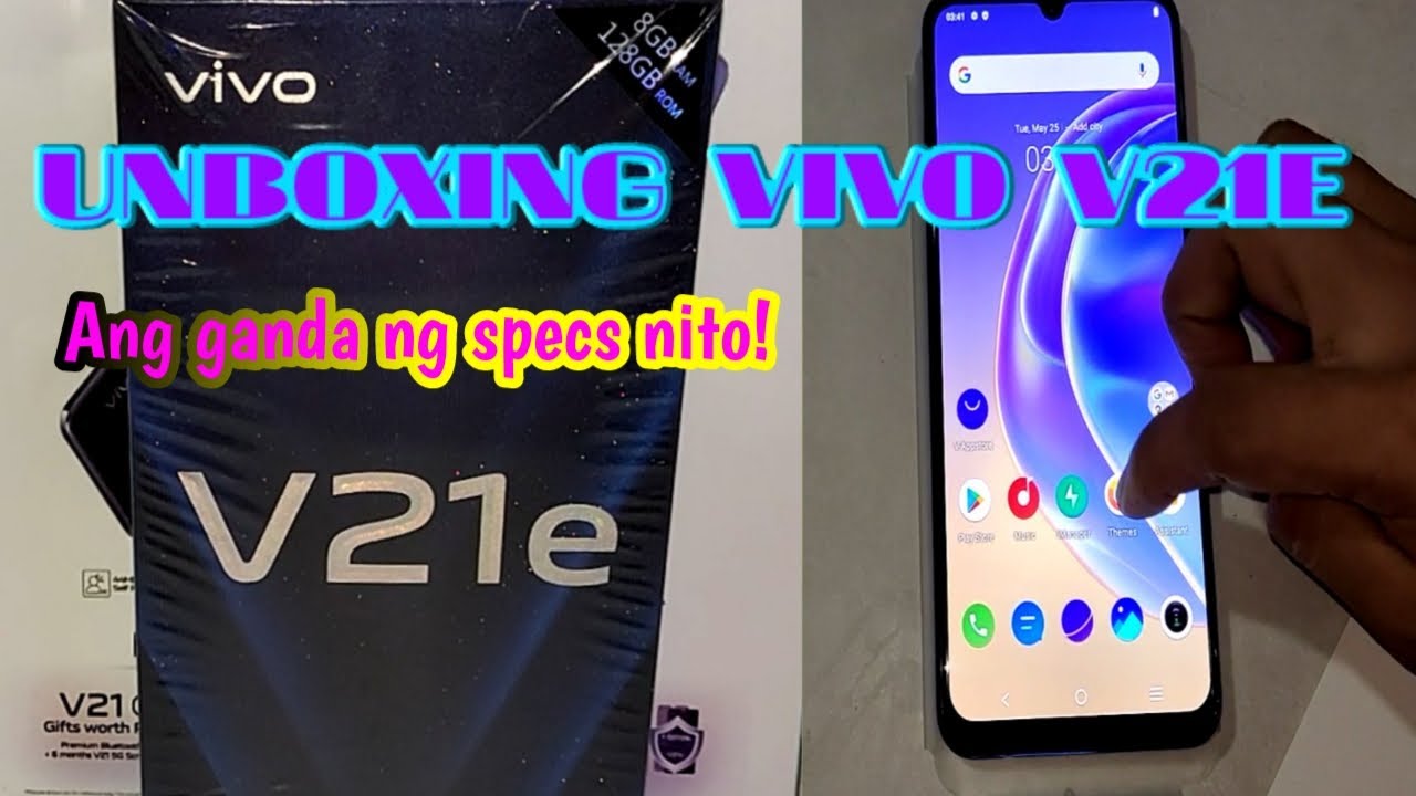 Vivo V21e Unboxing Quick Setup | Basic Features and specs - YouTube