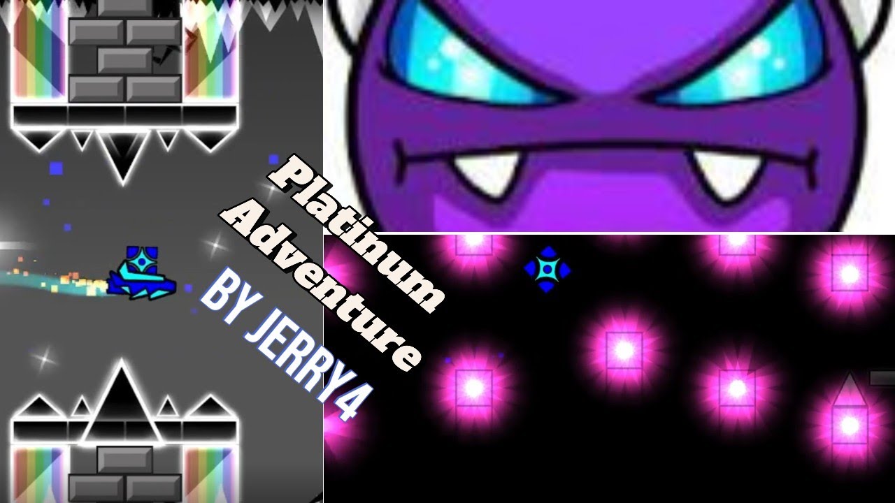 Geometry Dash: Platinum Adventure (Easy Demon) by Jerry4 100% - YouTube