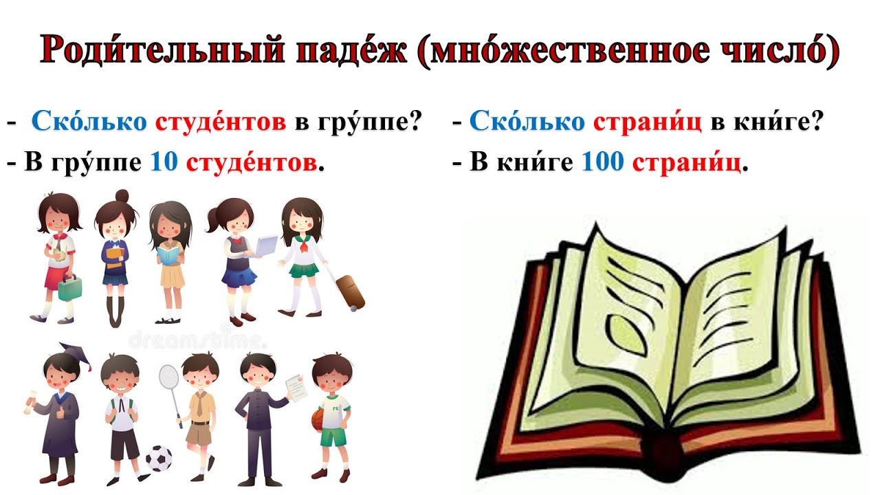 Родительный падеж множественное число Genitive Plural Youtube