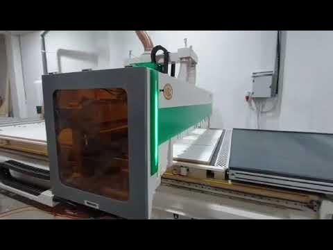 DA48-F-2137 CNC Nesting machine with loading and unloading platform - YouTube