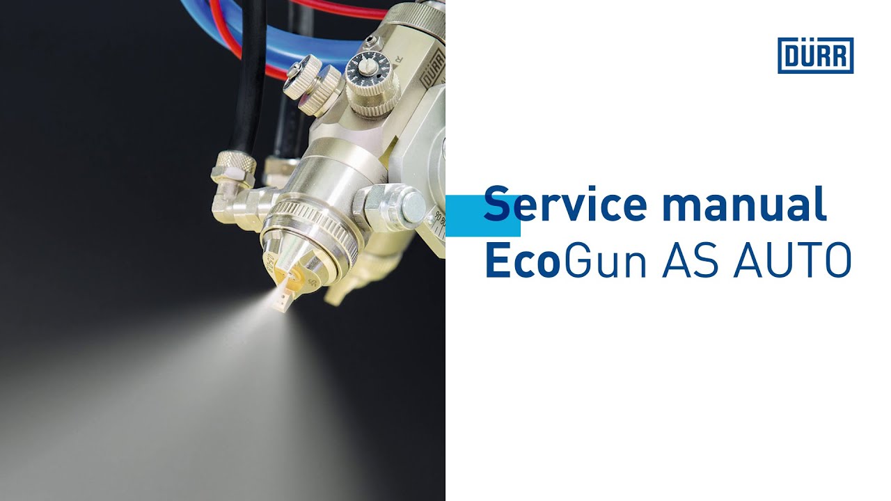 Spraygun EcoGun AS AUTO - Maintenance Video - YouTube