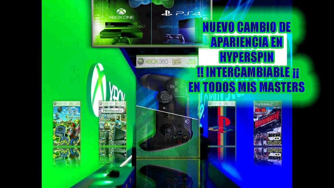 NUEVA OPCION PARA CAMBIAR LA APARIENCIA DEL MENU DE HYPERSPIN (DE TODOS ...