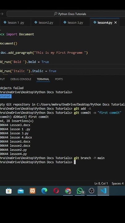 how to upload python project on github from vscode #github #python #vscode - YouTube
