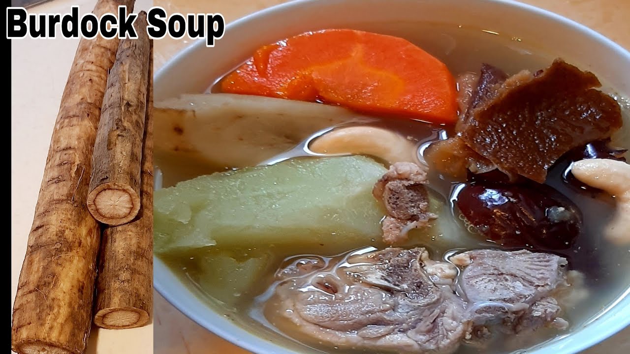 Burdock Soup recipe - YouTube