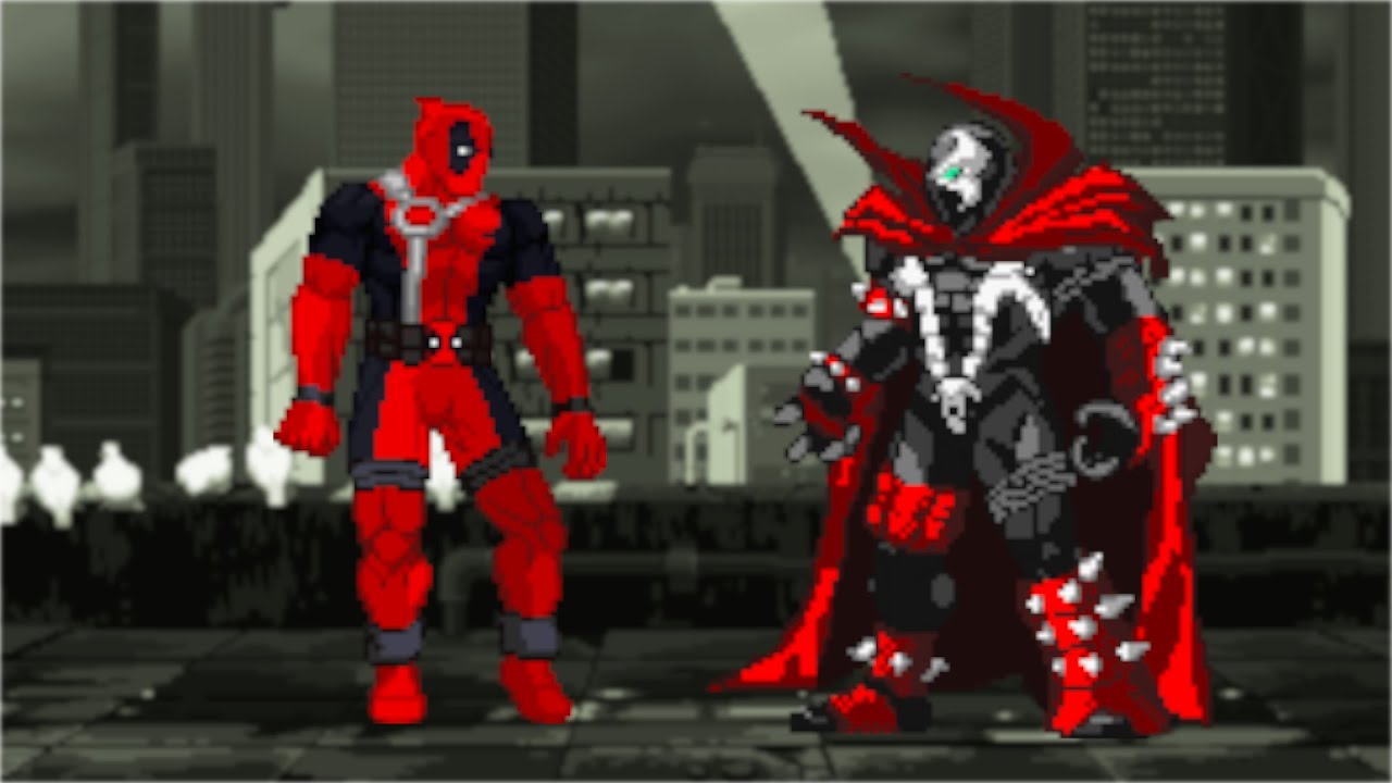 Deadpool Vs Spawn | MARVEL SUPERHEROES MUGEN - YouTube