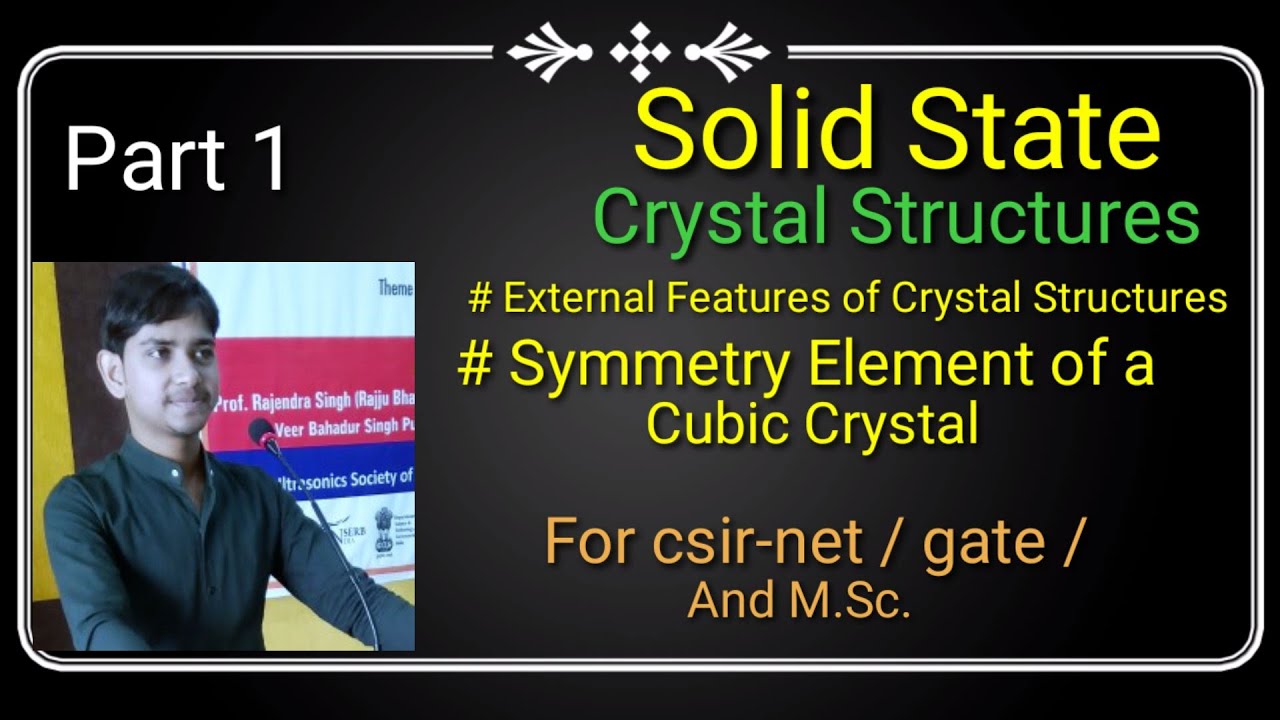 [Solid State]|External Features of Crystal Structures |Symmetry Element ...