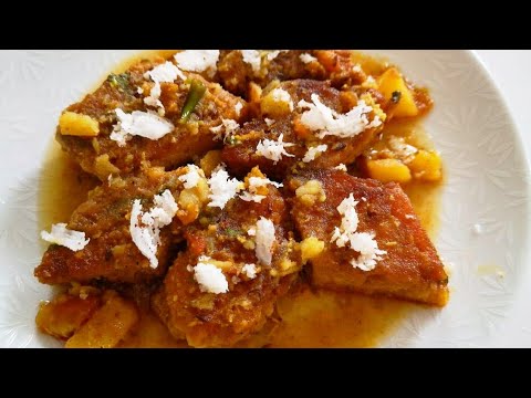 Daal fry in Coconut Curry.| Easy Daal Curry recipe.| Dhokar Dalna Bengali recipe.