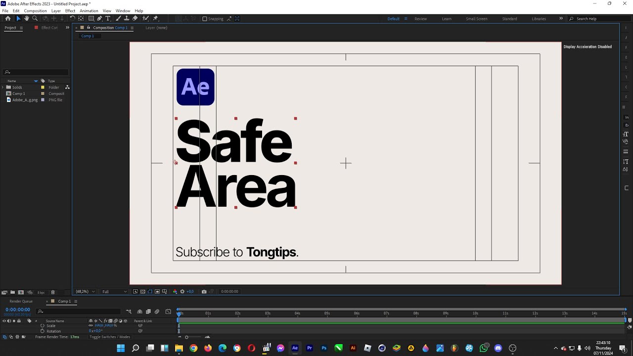 📺 "Safe Area" in After Effects - Make Your Titles Visible on TV. - YouTube