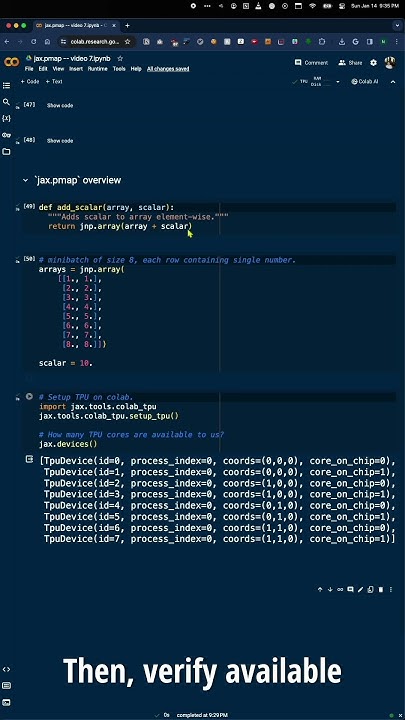jax.pmap -- parallelize across many GPUs - YouTube