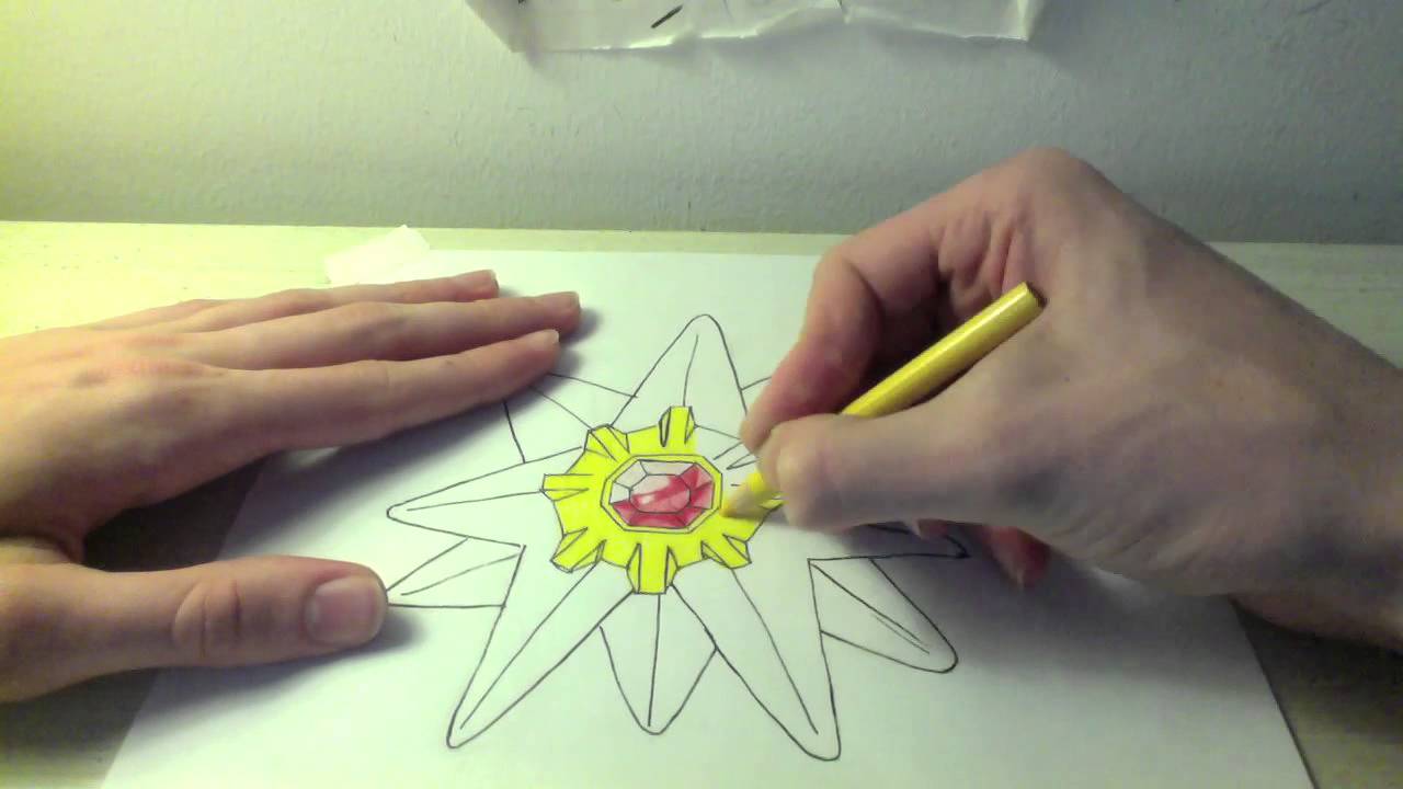 Drawing all the Pokemon: Number 121 Starmie - YouTube