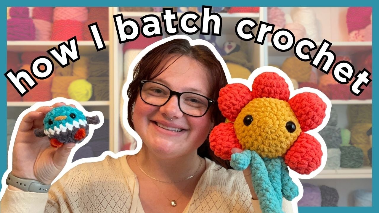 How I Batch Crochet/Market Prep | my market is in ONE WEEK! - YouTube