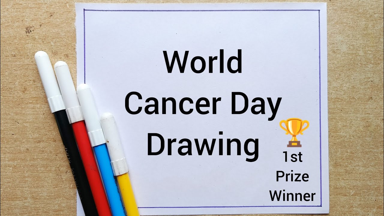 World Cancer Day Drawing || Cancer Day Poster Drawing || Cancer ...