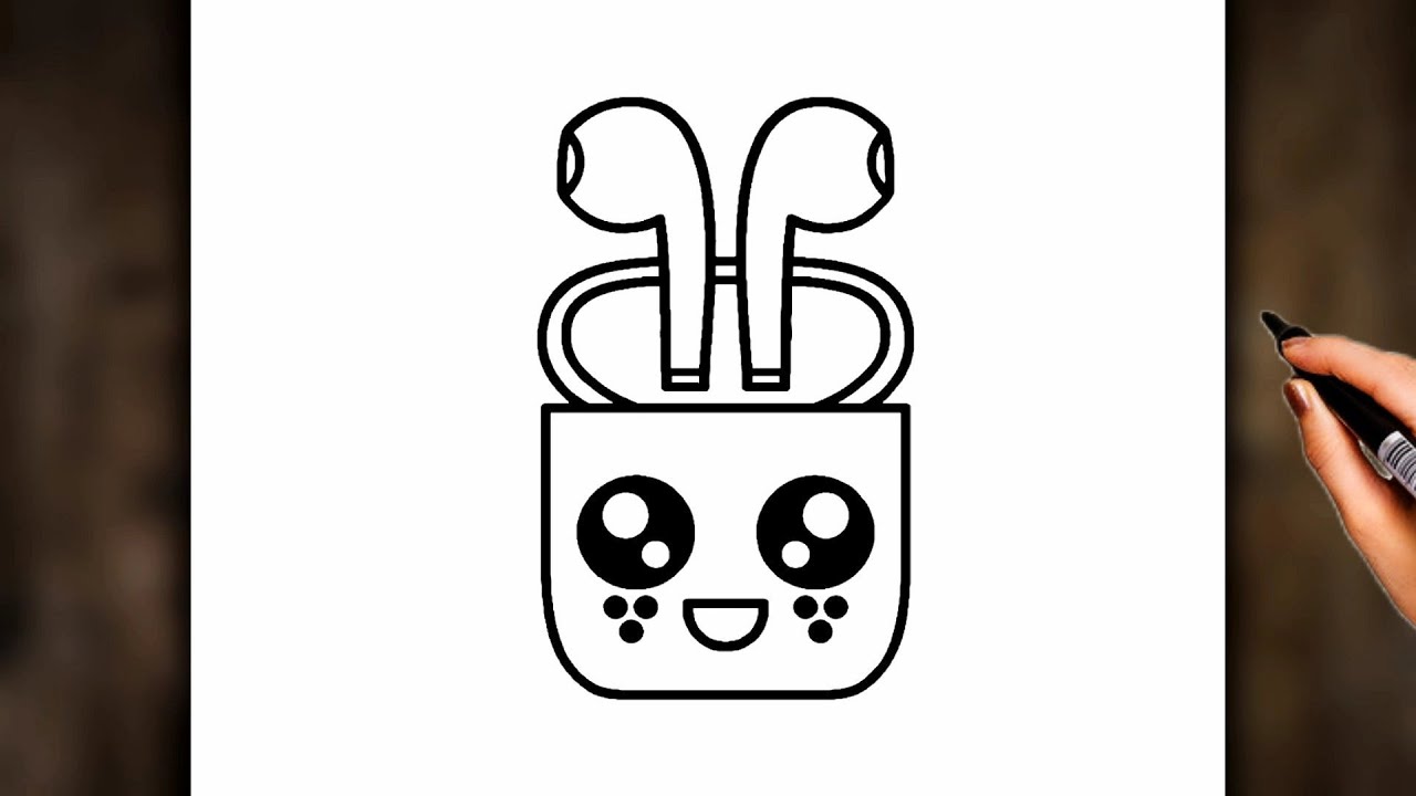 Comment dessiner un écouteur étape par étape ️ ( facile 😊 ) - YouTube