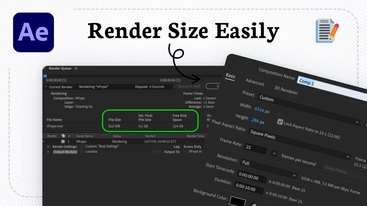 How to render super small file sizes in After Effects - YouTube