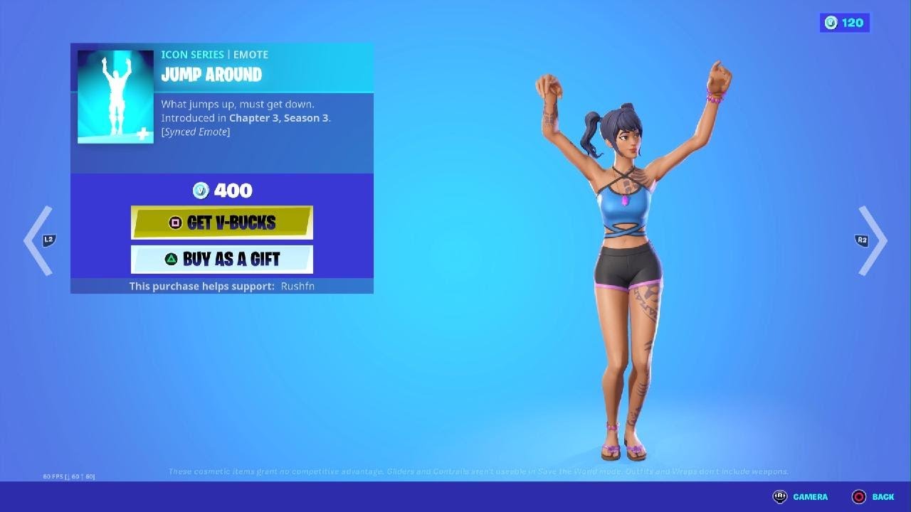 new JUMP AROUND fortnite emote ! - YouTube