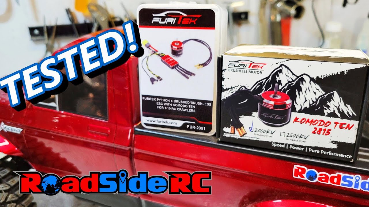 TESTED!! Furitek 1/10 Brushless Outrunner RC Crawler Motor & ESC ...