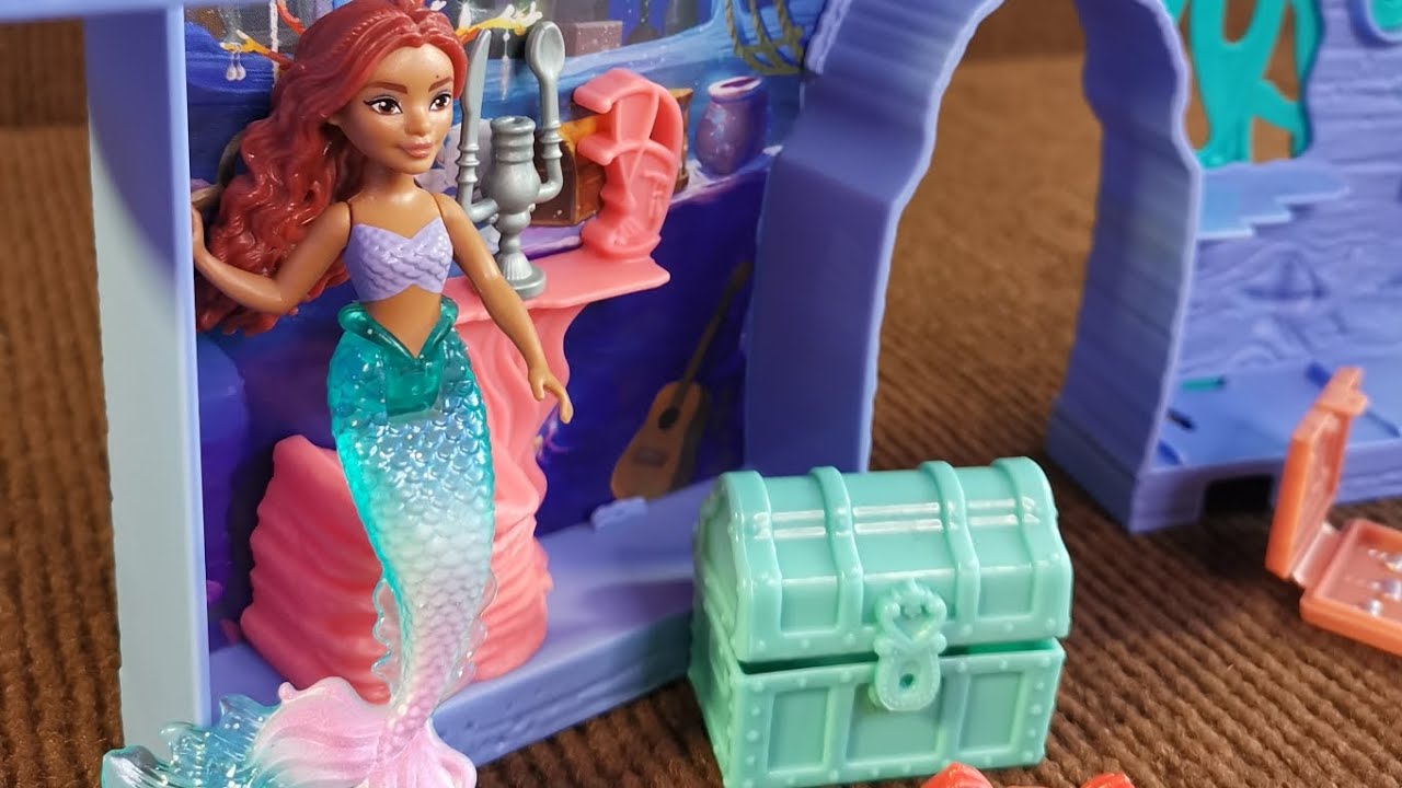13 Minutes Satisfying with Unboxing Disney Little Mermaid Playset ASMR ...