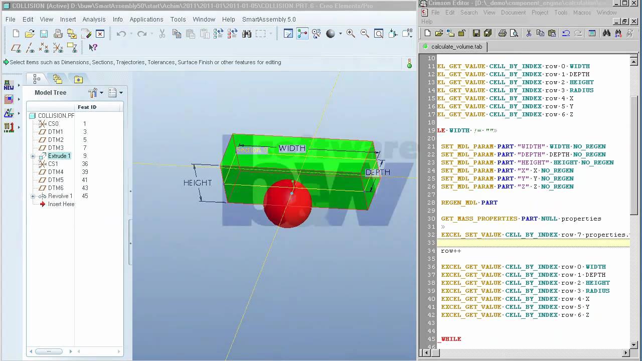 SmartAssembly 5.0 - Analytic geometry calculation - YouTube