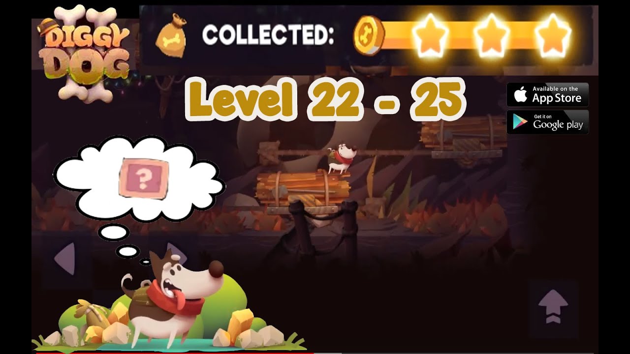 My Diggy Dog 2 | Level 22,23,24,25 | Three Stars | Locations Of ...