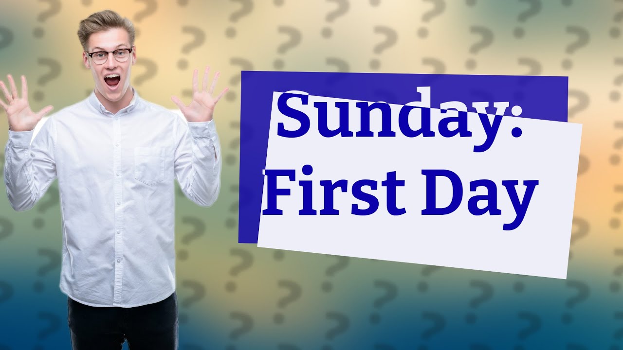 Is Sunday the last day of the week Catholic? - YouTube
