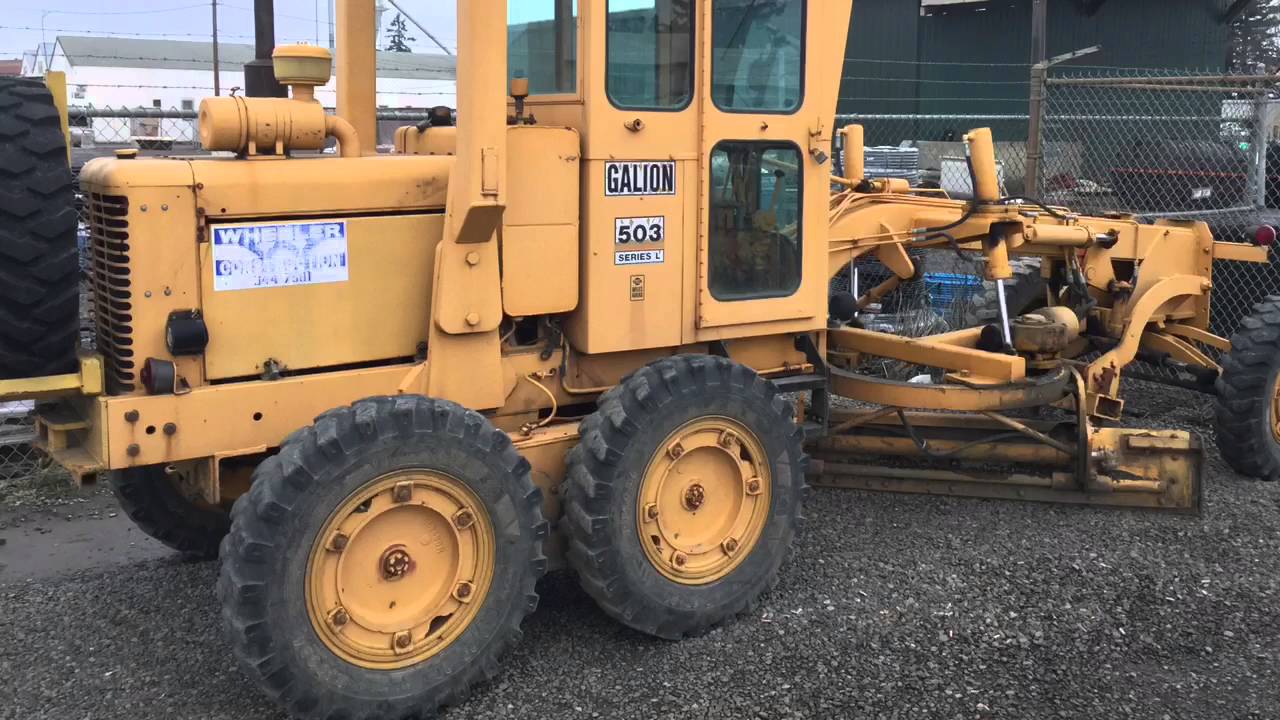 Galion 503 Road Grader A look at the past heavy equipment - YouTube