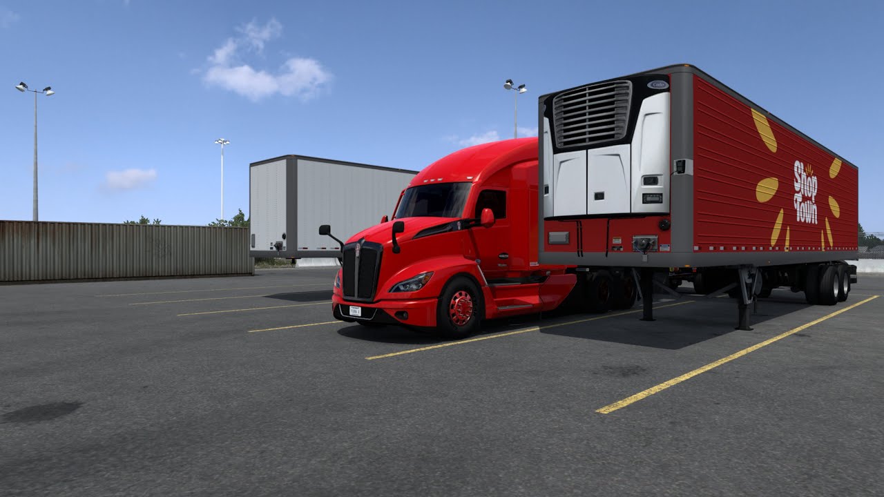 Hauling Almond Boxes In ATS! - YouTube