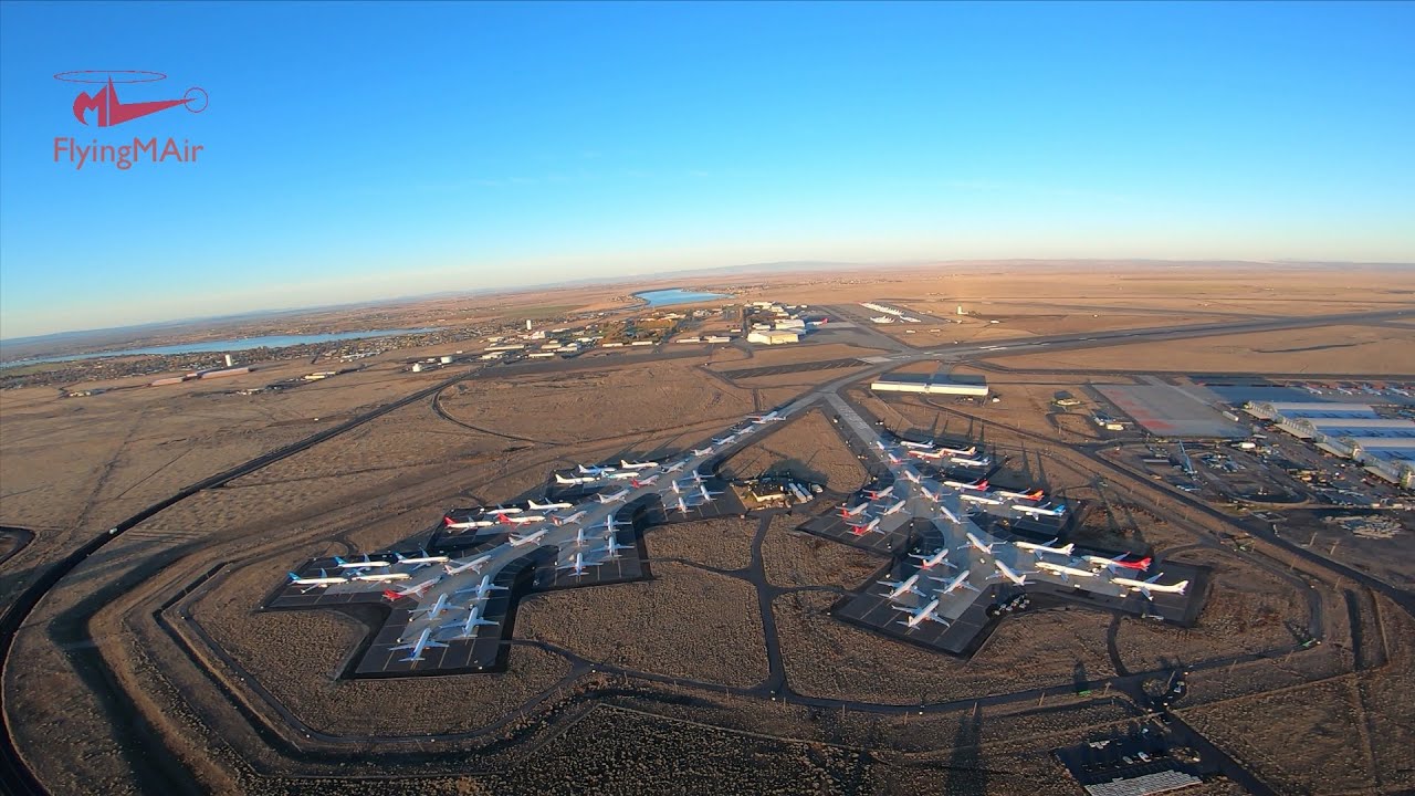 Helicopter Photo Flight: 737 MAX Airplanes at Moses Lake - YouTube