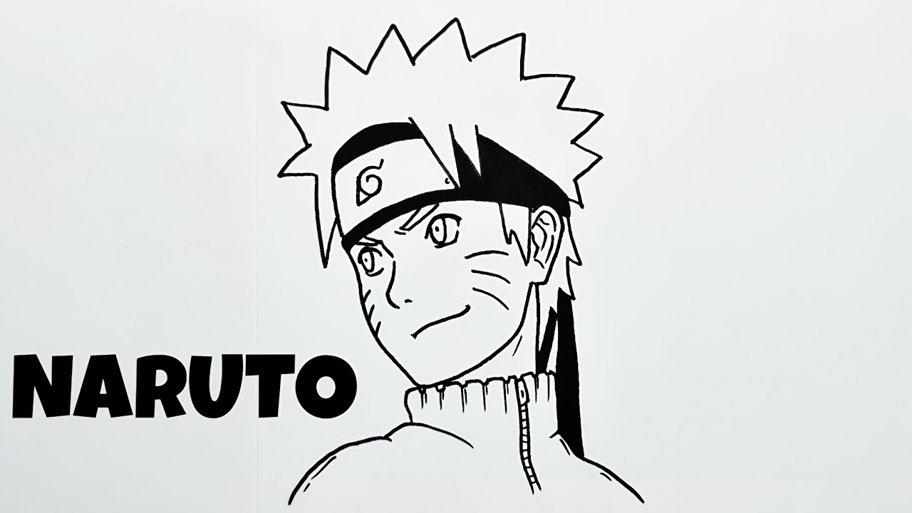 Cara Gambar Naruto uzumaki - YouTube