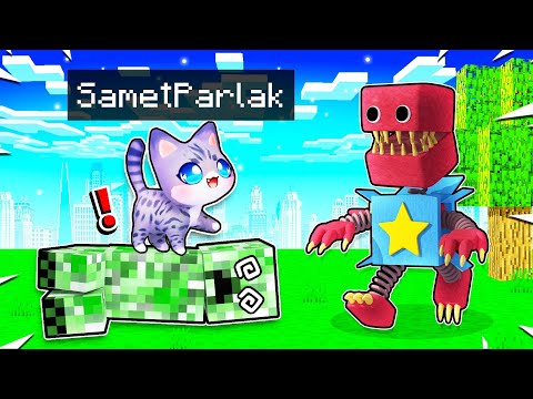 SAMET SEVİMLİ KEDİ OLARAK YARDIM EDİYOR !! - Minecraft